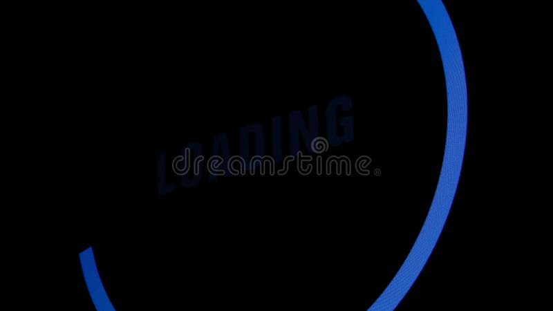 Loading Graphic on Monitor Side View Stock Footage - Video of site ...