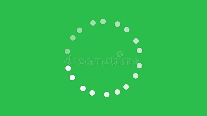 Loading Effect on Green Screen Background Motion Graphic Effects. Stock Video - Video of round ...