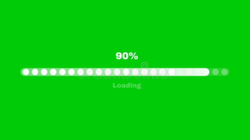Loading Green Screen Effect 3D Animation Stock Footage - Video of ...