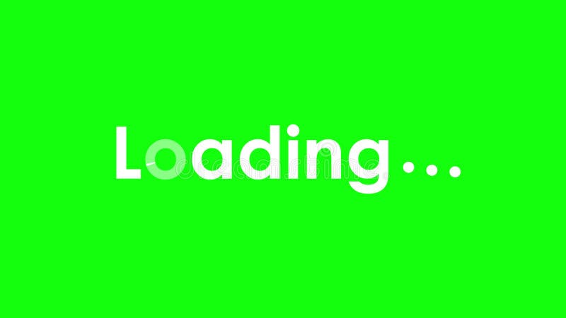 Loading Green Screen 4k Animated Loading Waiting Alpha Croma Looping Animation Waiting Stock ...