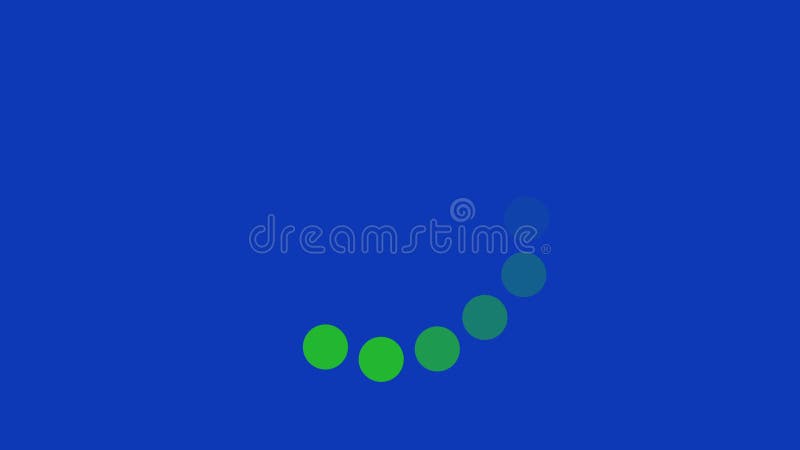 Loading Greendots Circle Animation Green Screen Progress Waiting Stock ...