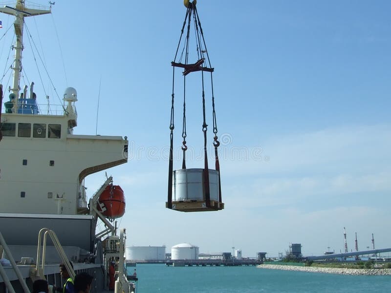 Loading stock photo. Image of berth, carry, goods, bunker - 80249674