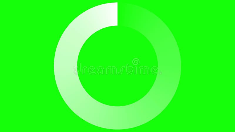 Loading Icon Animation on a Green Screen Chroma Key Background. Stock ...