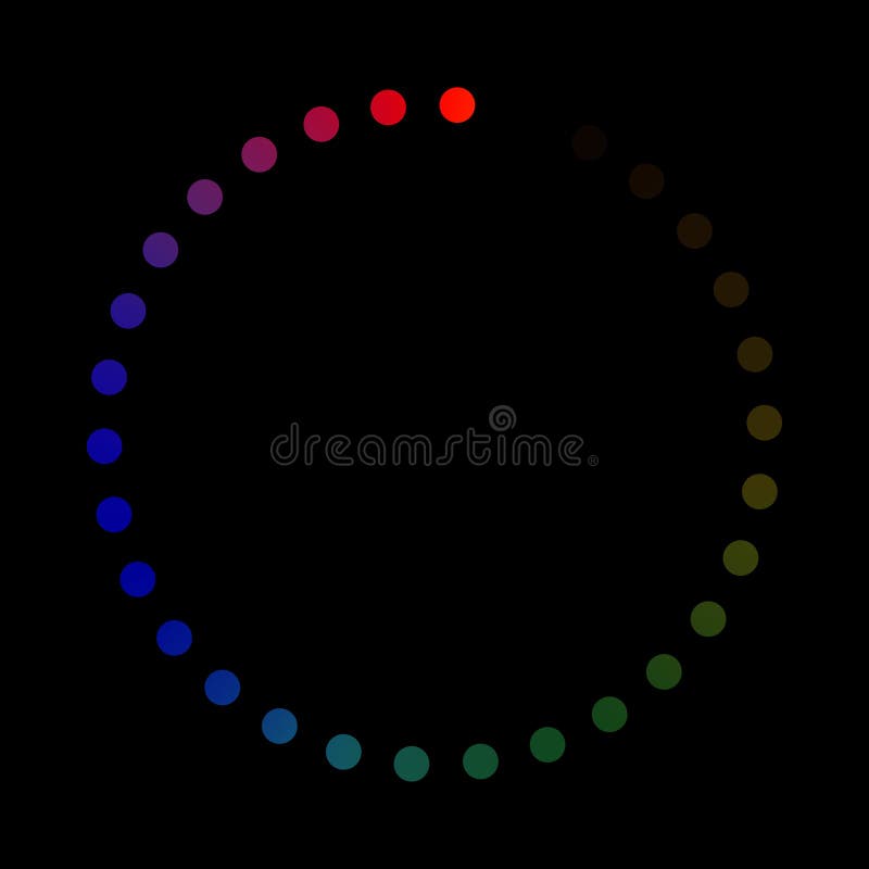 Loading Icon on Black Background. Vector Illustration Stock ...