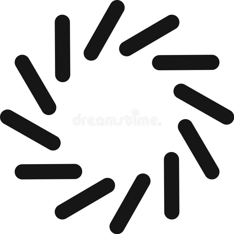 Loading Icon Featuring Rounded Lines Rotating in a Circular Motion, Effectively Conveying ...