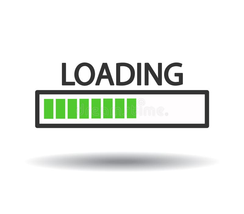 Loading Icon Flat Design. Vector Stock Vector - Illustration of modern ...