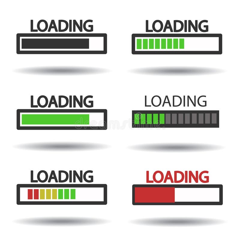 Loading Icon Flat Design. Vector Stock Vector - Illustration of website ...