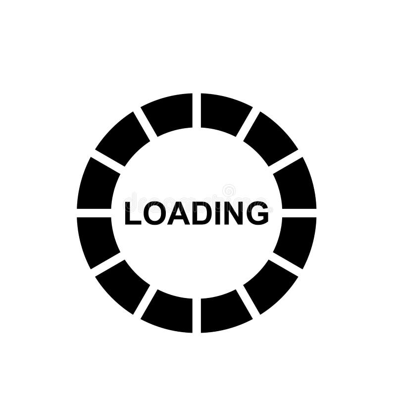 Loading Icon Flat Vector Template Design Trendy Stock Vector ...