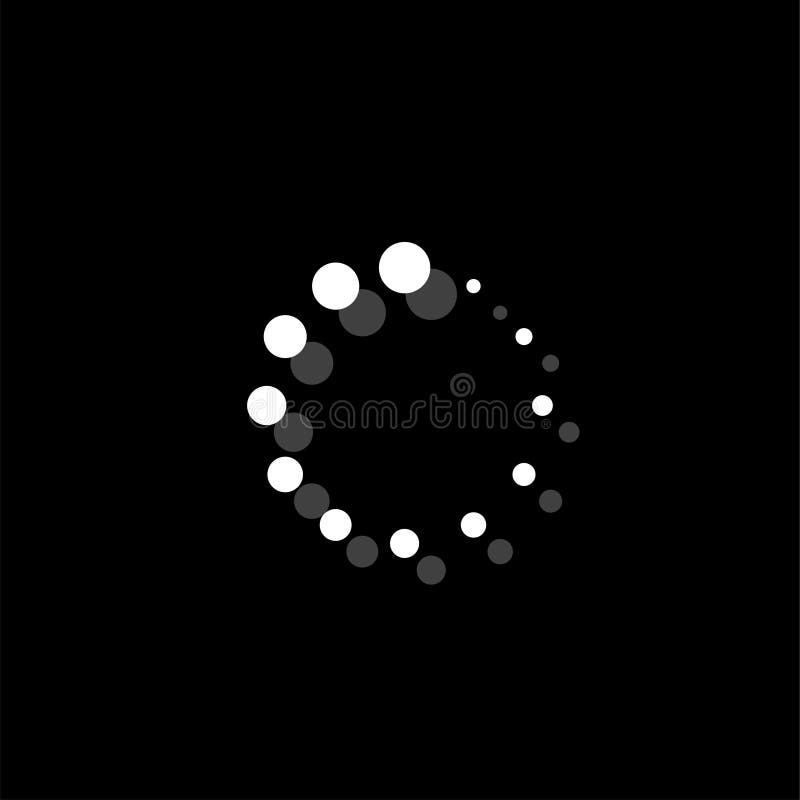 Loading icon flat stock illustration. Illustration of symbol - 138097565