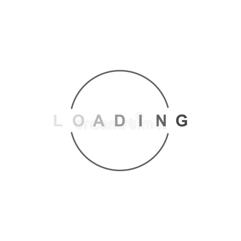Loading Icon Logo Design Template Stock Vector - Illustration of ...