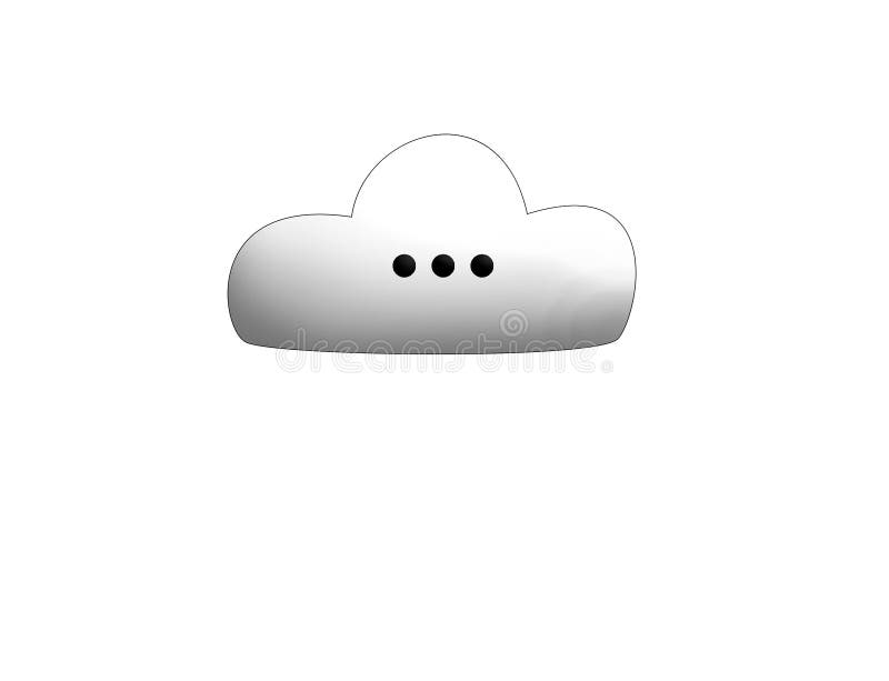 Loading Points in the Cloud Illustration Stock Photo - Illustration of ...