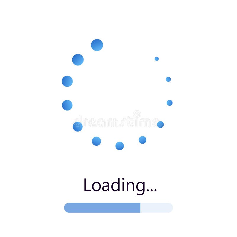 Loading Icon. Loading Process Screen. Load Bar for Mobile and Other App ...