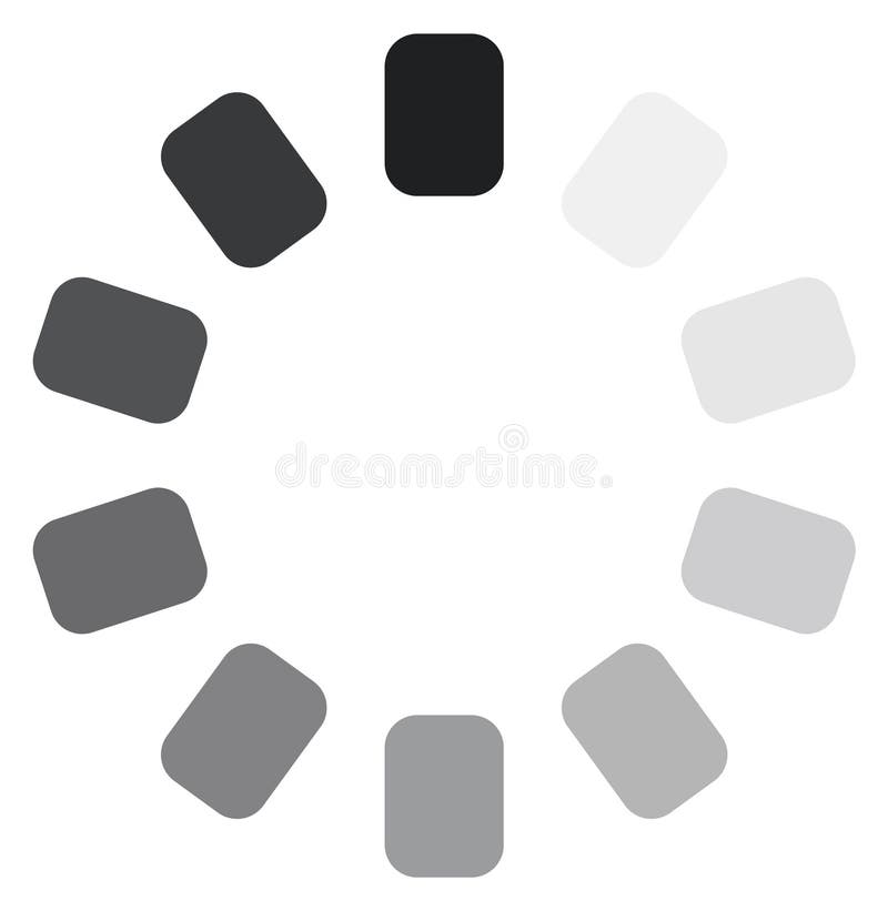 Loading Icon Round Process Indicator Stock Vector Illustration Of