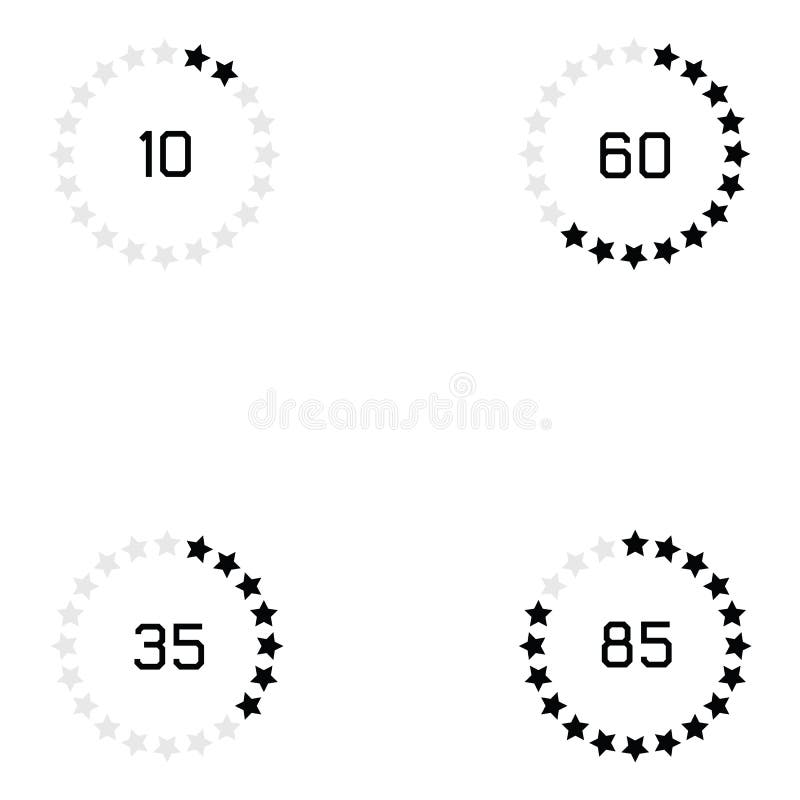 Loading icon set stock vector. Illustration of upload - 120567313