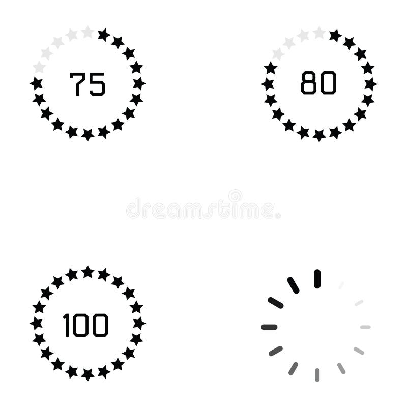 Loading icon set stock vector. Illustration of loading - 120567126