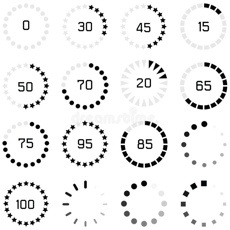 Loading icon set stock vector. Illustration of loading - 120567173
