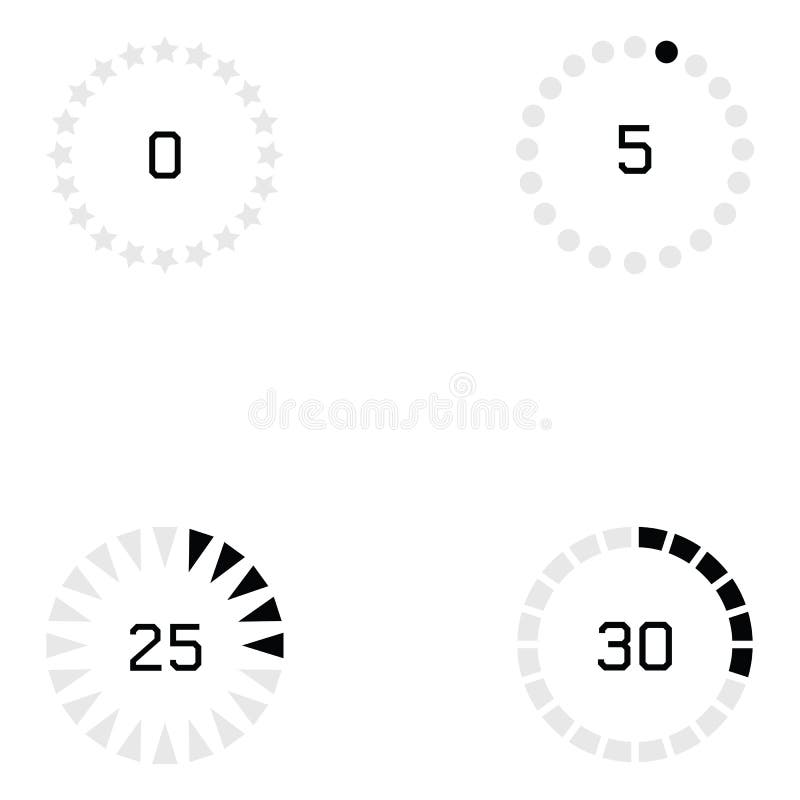 Loading icon set stock vector. Illustration of button - 120567393