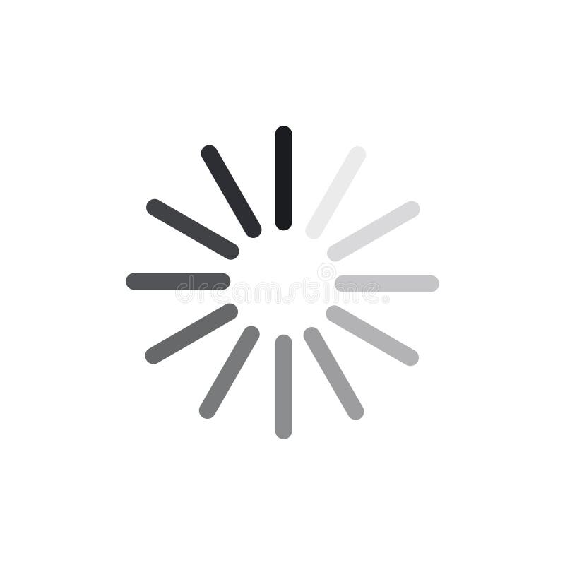 Loading Icon Set Screen Load Progress Wait Circle Vector Symbol Web