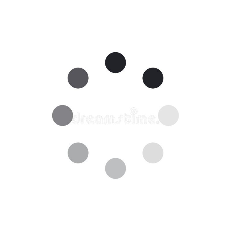 Loading Icon Set. Screen Load Progress Wait Circle Vector Symbol. Web ...