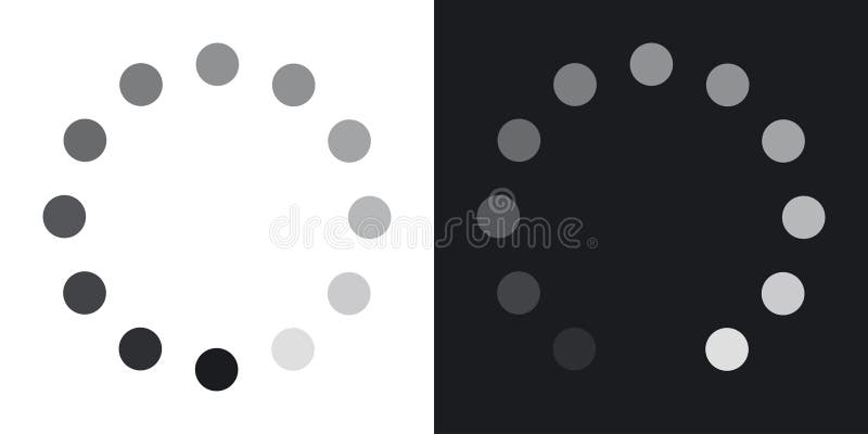 Loading Icon Set Screen Load Progress Wait Circle Vector Symbol Web