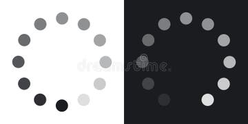 Loading Icon Set. Screen Load Progress Wait Circle Vector Symbol. Web Buffer Loader Sign ...