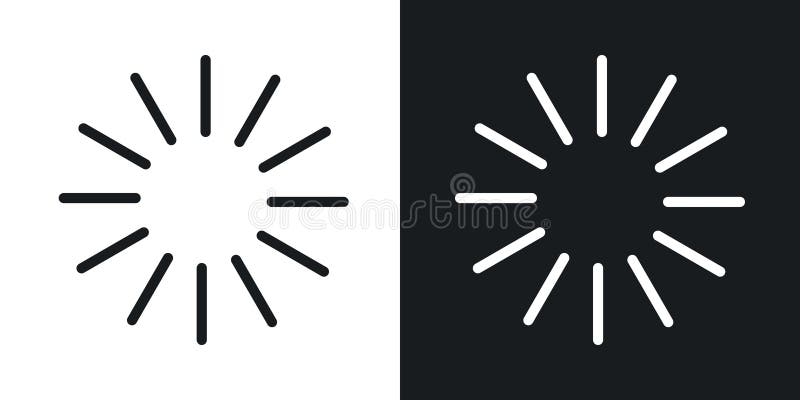 Loading Icon Set Screen Load Progress Wait Circle Vector Symbol Web