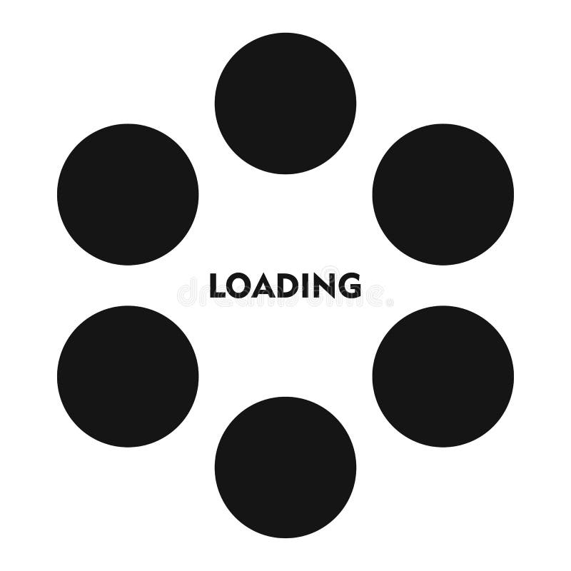 Loading Icon in Simple Style Stock Vector - Illustration of indication ...
