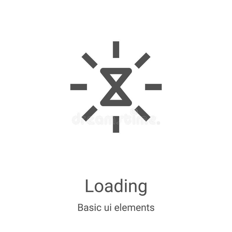 Loading Icon Vector from Basic Ui Elements Collection. Thin Line ...