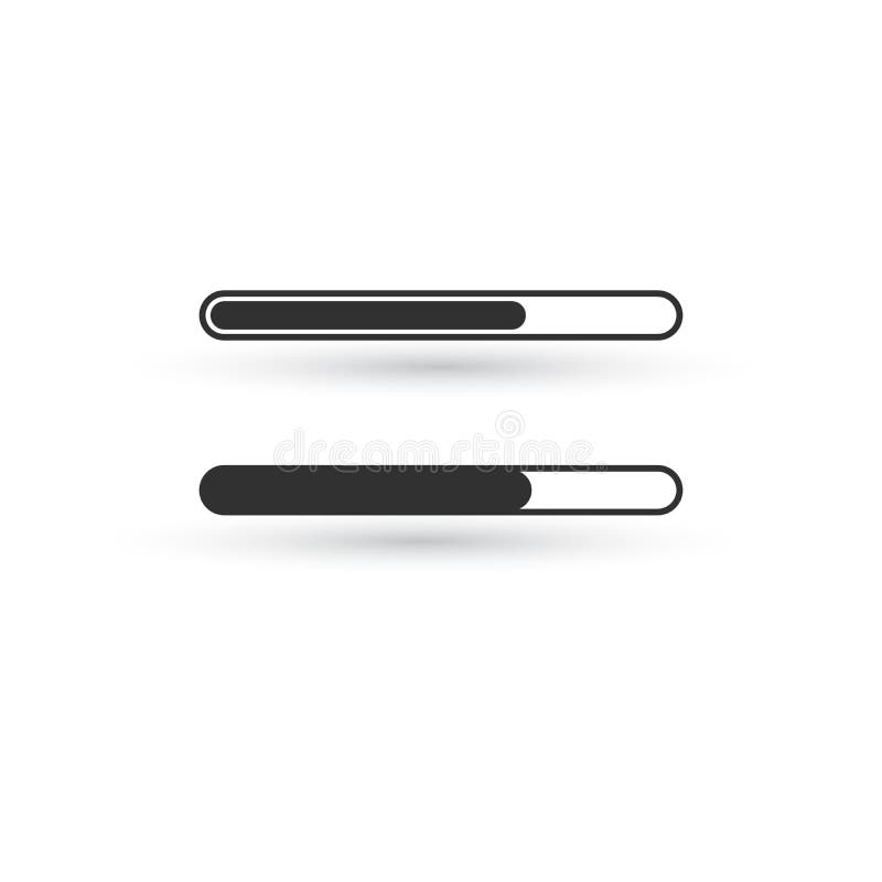 Loading Icon, Vector Illustration Isolated on White Background Stock ...