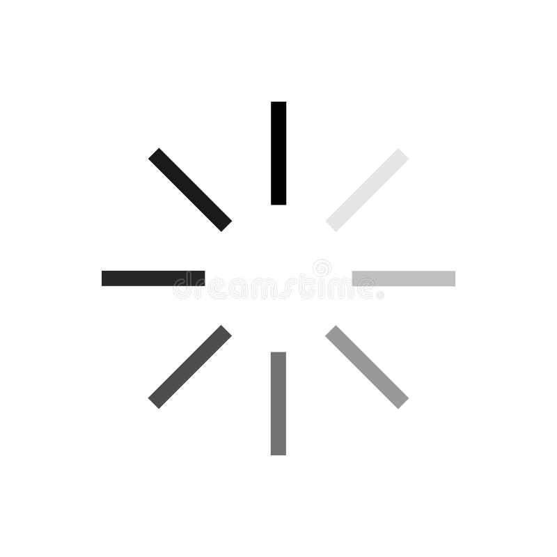 Loading Icon Vector Illustration Isolated on White Background Stock ...