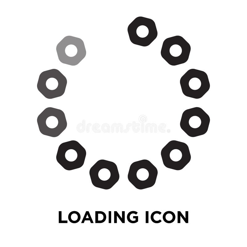 Loading Icon Vector Isolated on White Background, Logo Concept O Stock ...
