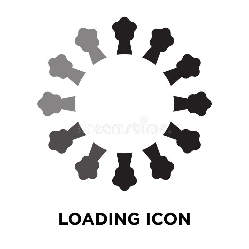 Loading Icon Vector Isolated on White Background, Logo Concept O Stock ...