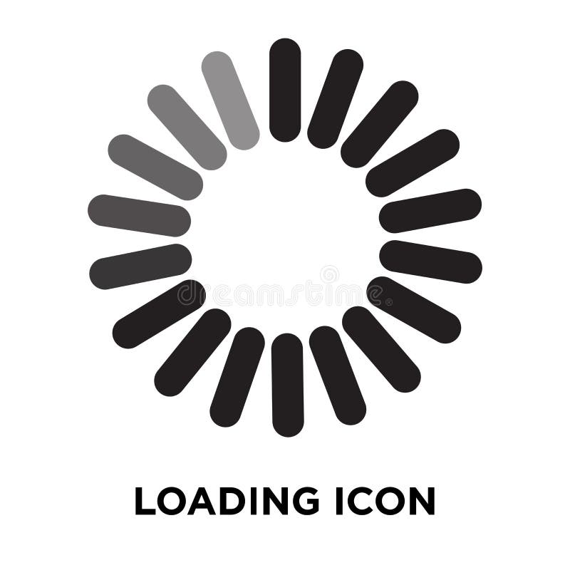 Loading Bar Icon Set, Vector Symbol. Stock Vector - Illustration of ...