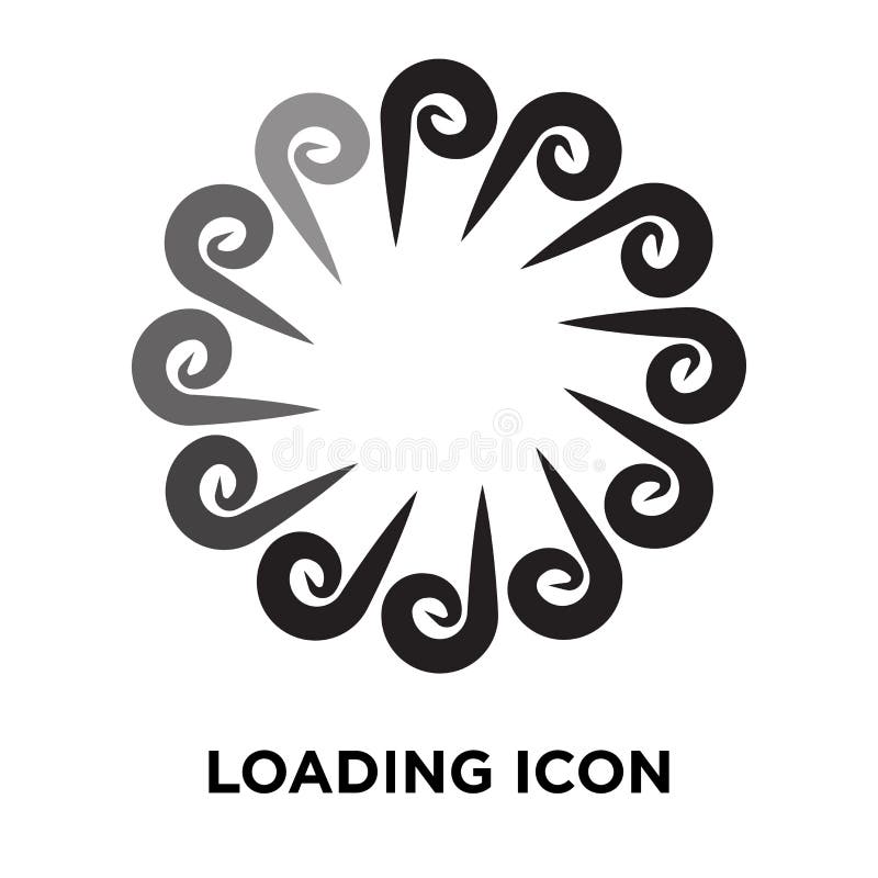 Loading Icon Vector Isolated on White Background, Logo Concept O Stock ...