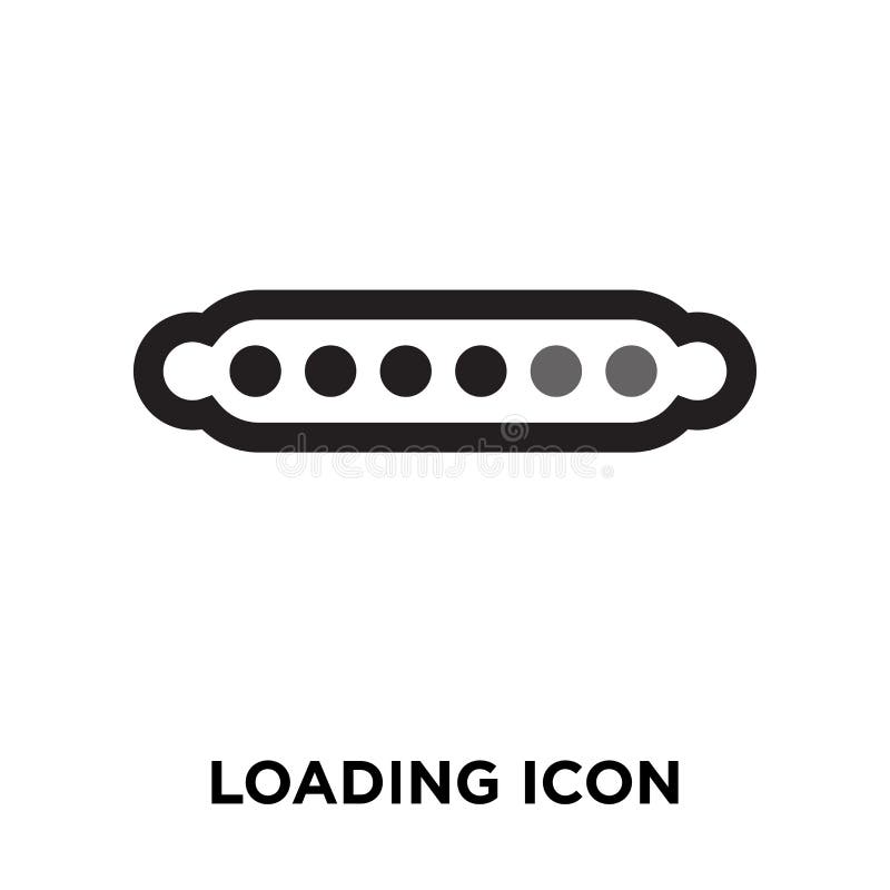 Loading Icon Vector Isolated on White Background, Logo Concept O Stock ...