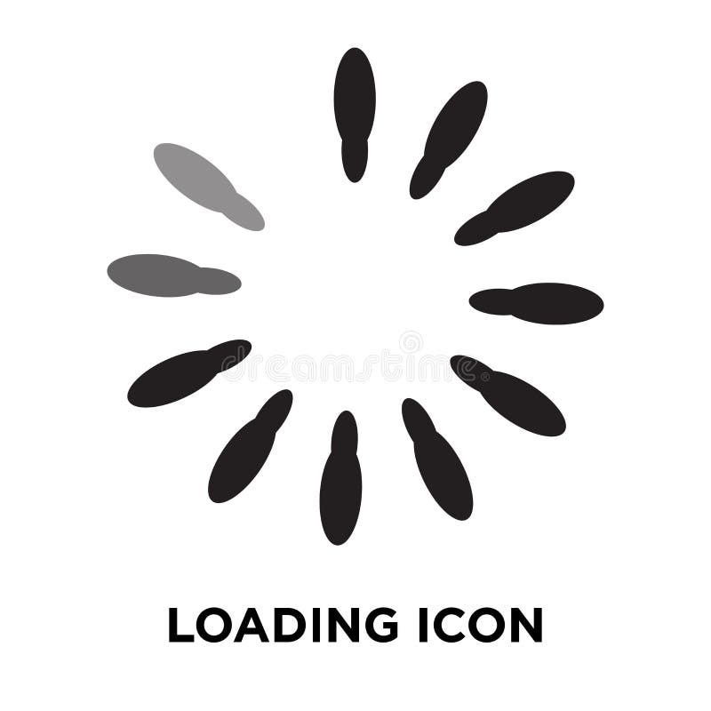 Loading Icon Vector Isolated on White Background, Logo Concept O Stock ...