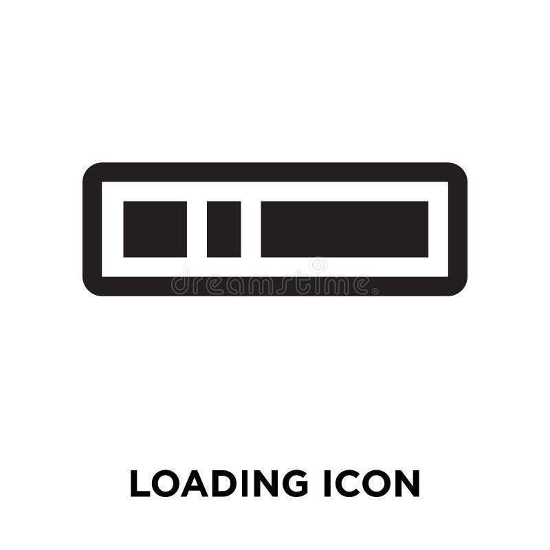 Loading Icon Vector Isolated on White Background, Logo Concept O Stock ...