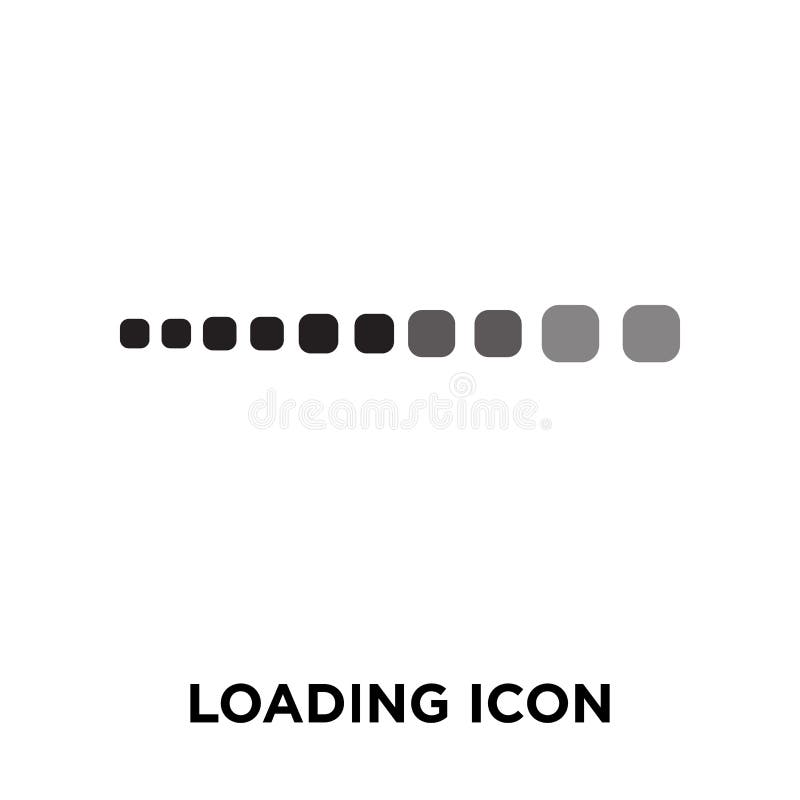 Loading Icon Vector Isolated on White Background, Logo Concept O Stock ...