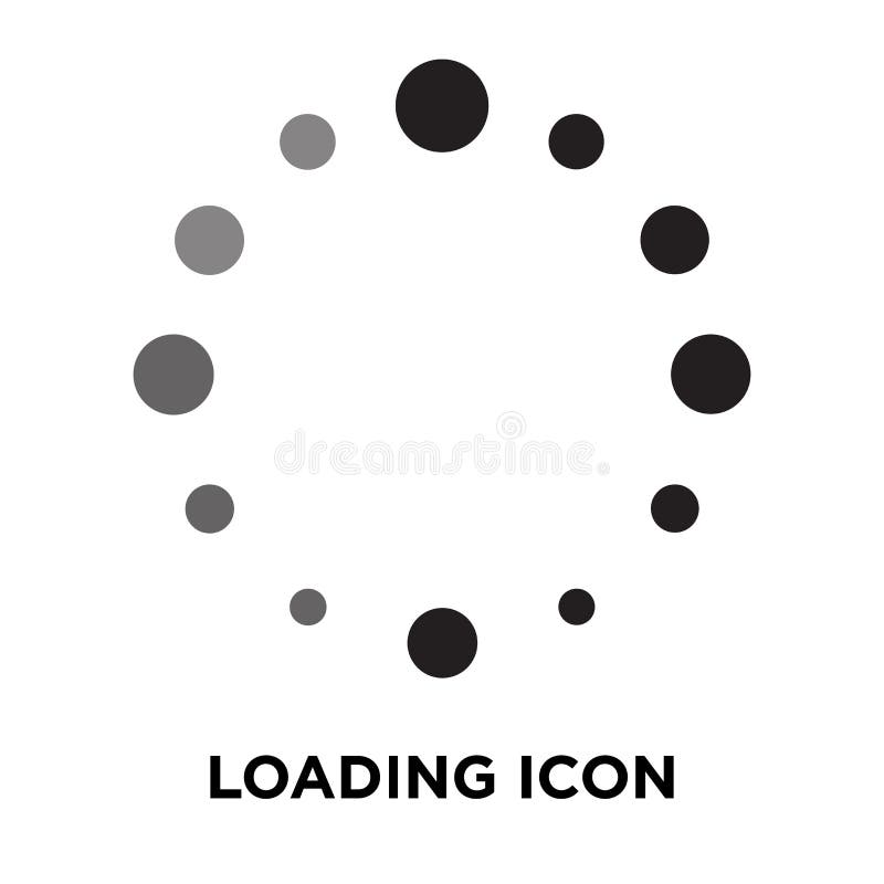 Loading Icon Vector Isolated on White Background, Logo Concept O Stock ...