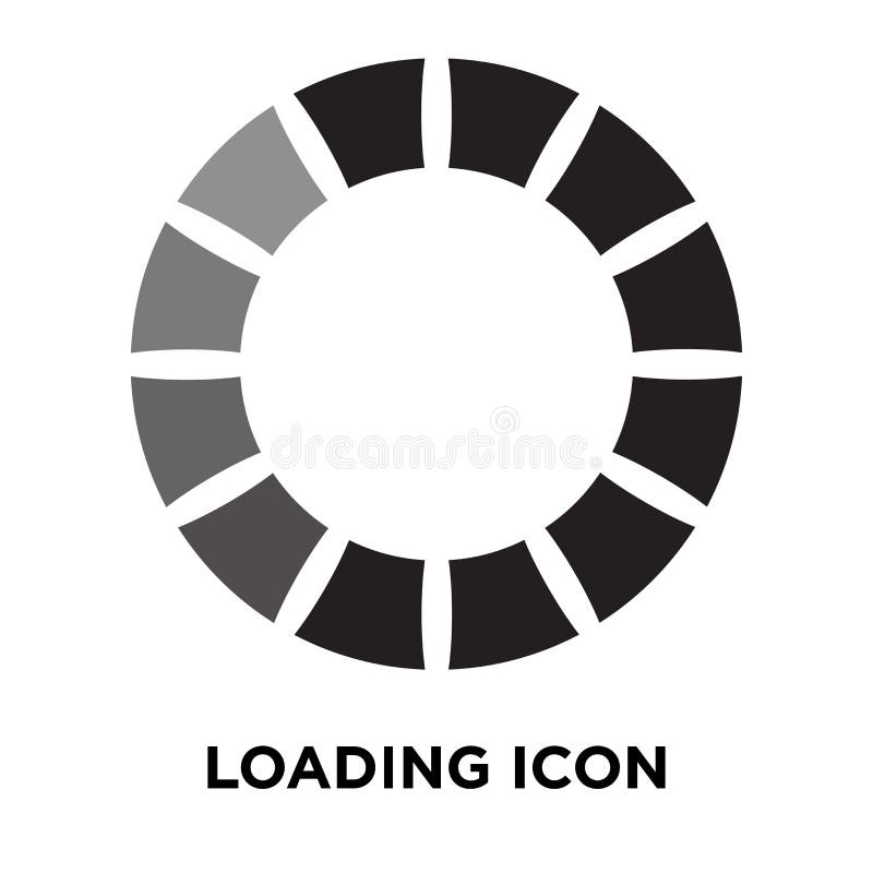 Loading Icon Vector Isolated on White Background, Logo Concept O Stock ...
