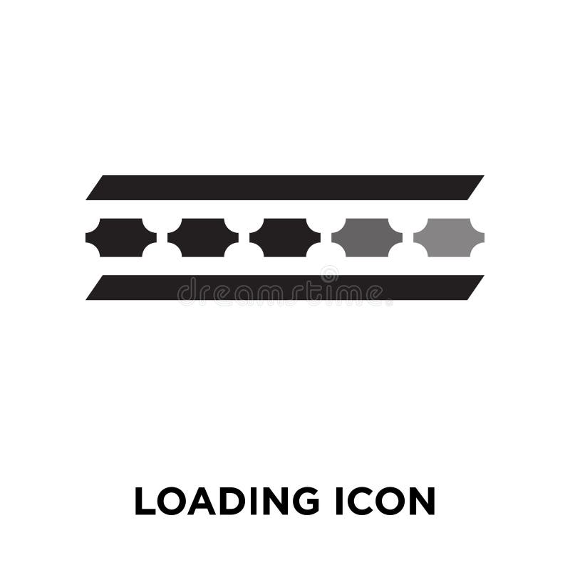 Loading Icon Vector Isolated on White Background, Logo Concept O Stock ...