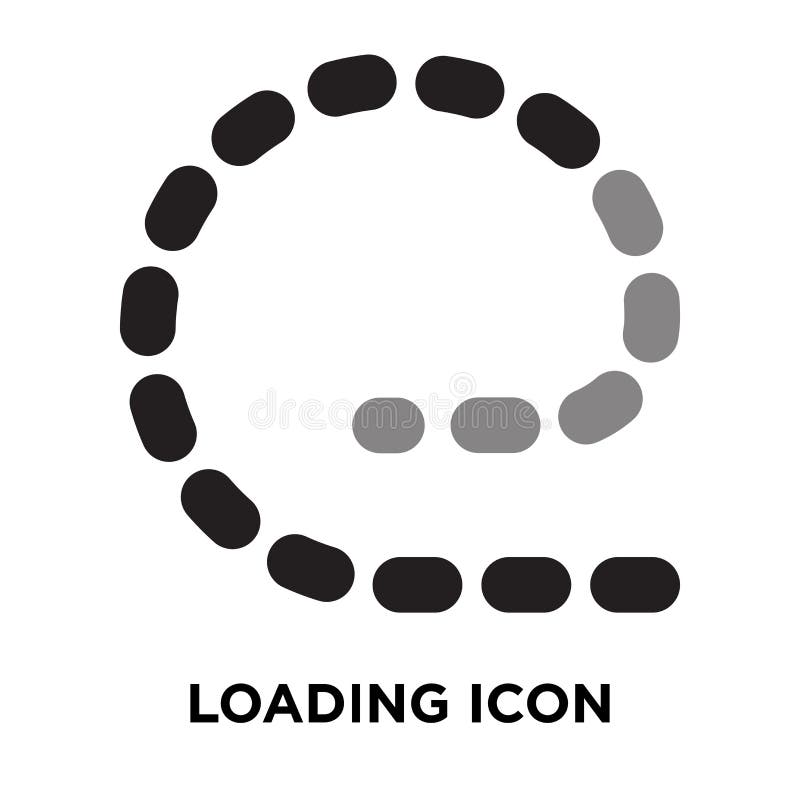 Loading Icon Vector Isolated on White Background, Logo Concept O Stock ...