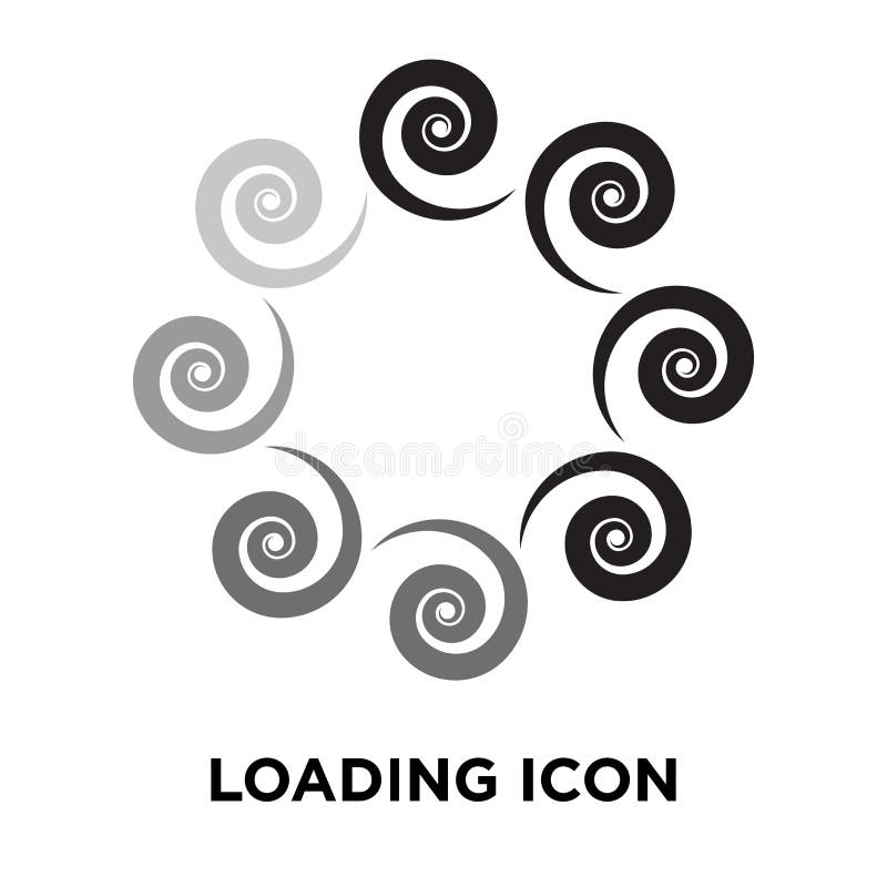 Loading Icon Vector Isolated on White Background, Logo Concept O Stock ...