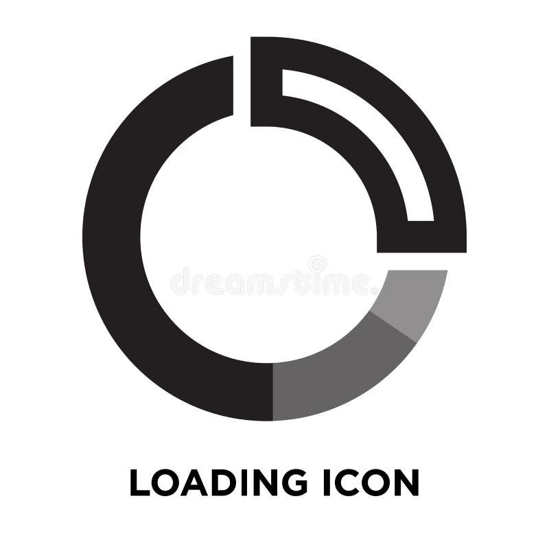 Loading Icon Vector Isolated on White Background, Logo Concept O Stock ...