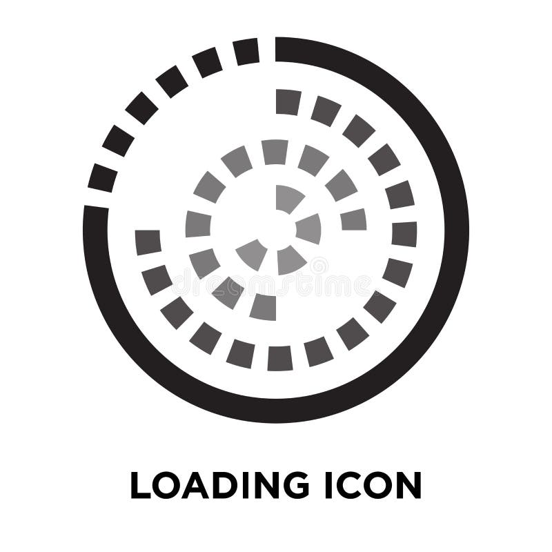 Loading Icon Vector Isolated on White Background, Logo Concept O Stock ...