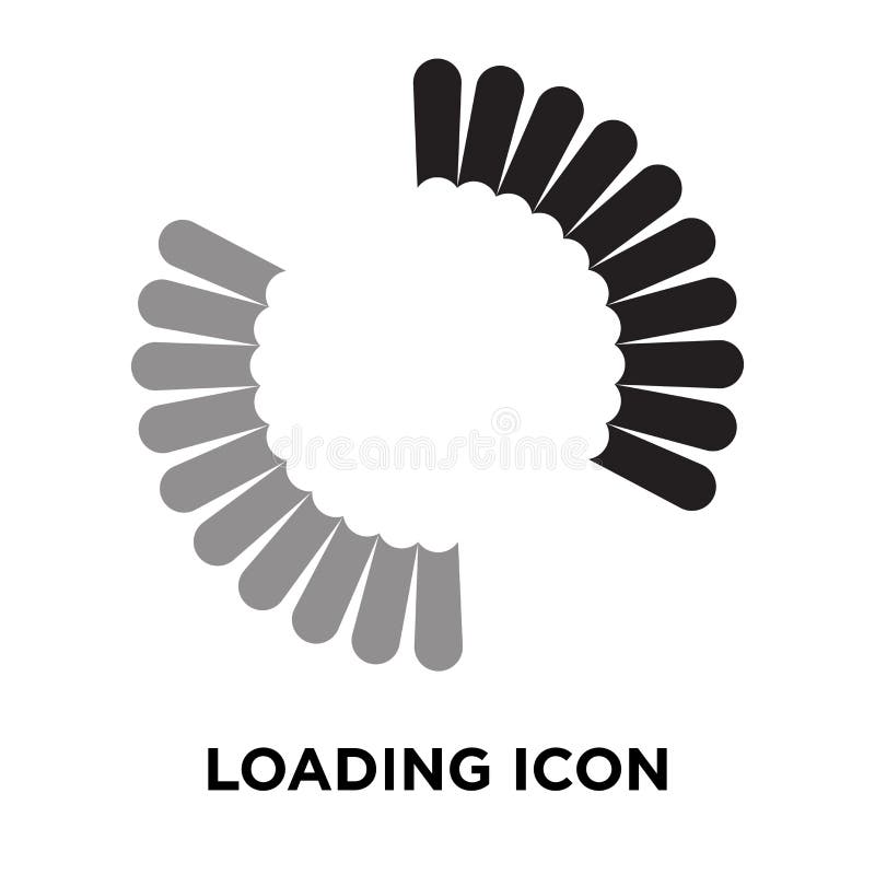 Loading Icon Vector Isolated on White Background, Logo Concept O Stock ...