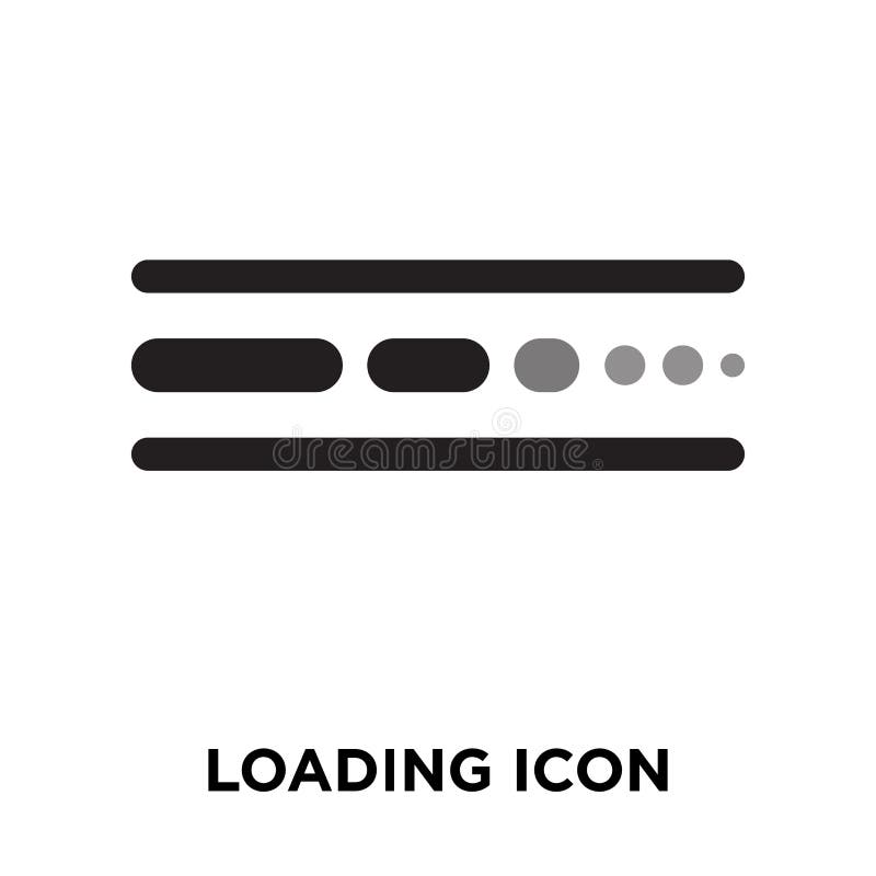 Loading Icon Vector Isolated on White Background, Logo Concept O Stock ...