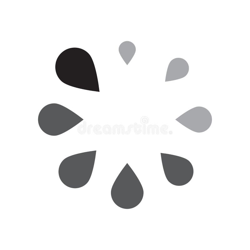 Loading Icon Vector Sign and Symbol Isolated on White Background Stock ...