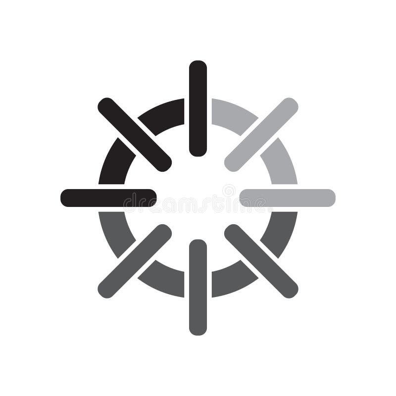 Loading Icon Vector Sign and Symbol Isolated on White Background Stock ...