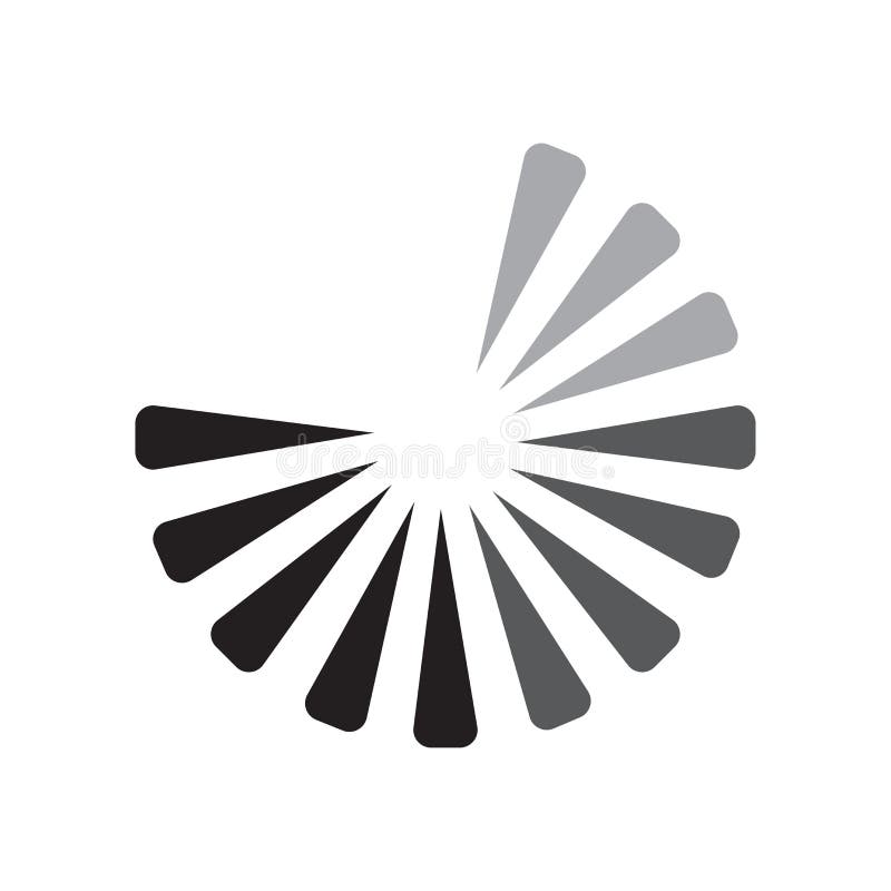 Loading Icon Vector Sign and Symbol Isolated on White Background Stock ...